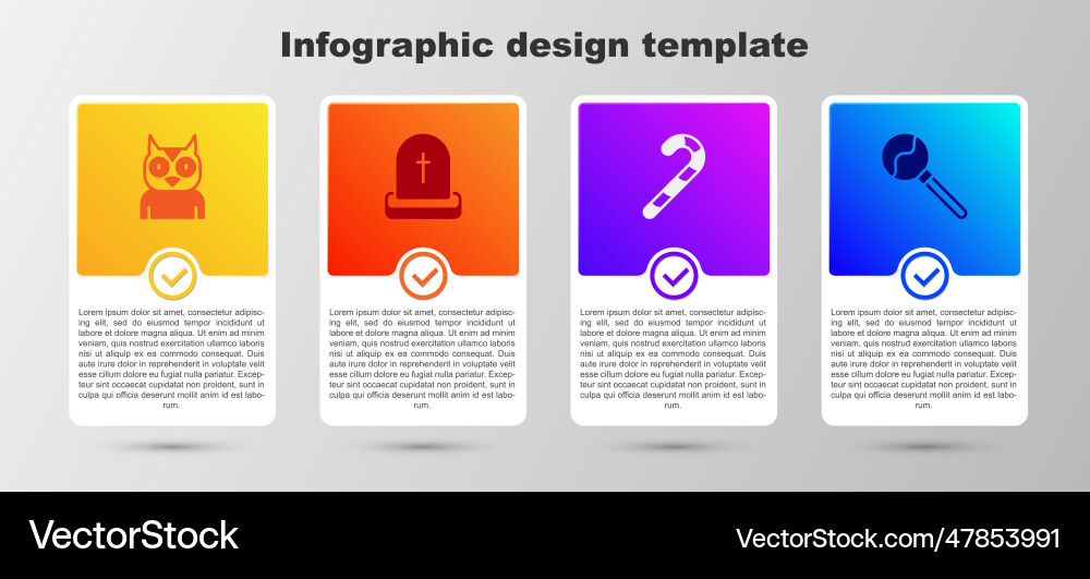 Set owl bird tombstone with rip written Royalty Free Vector