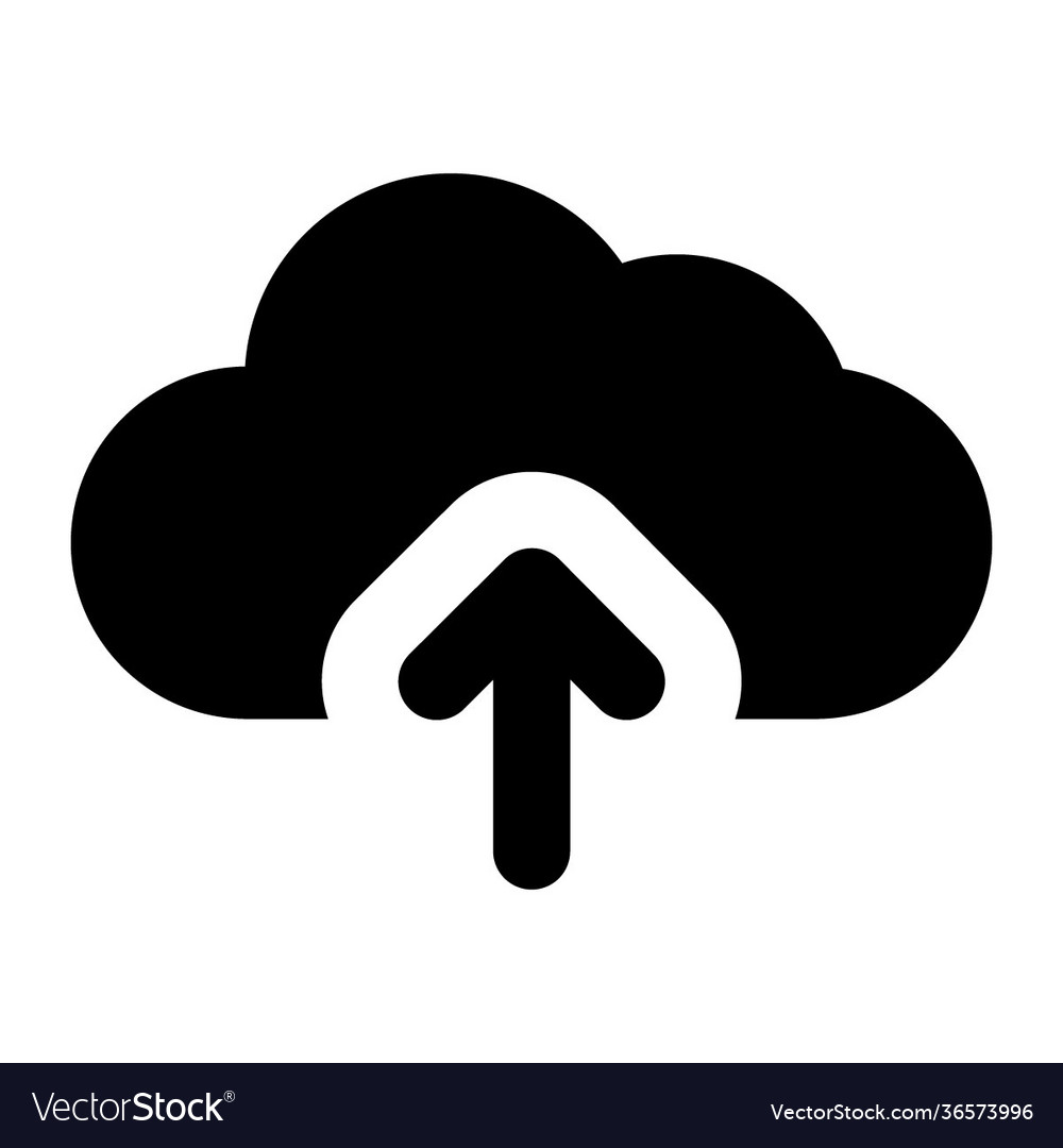 Cloud uploading Royalty Free Vector Image - VectorStock