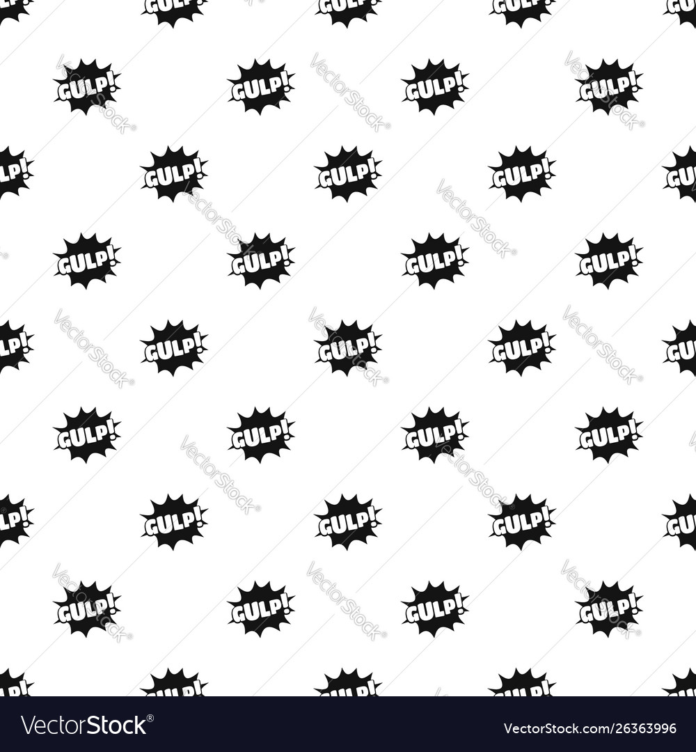 Comic boom gulp pattern seamless Royalty Free Vector Image