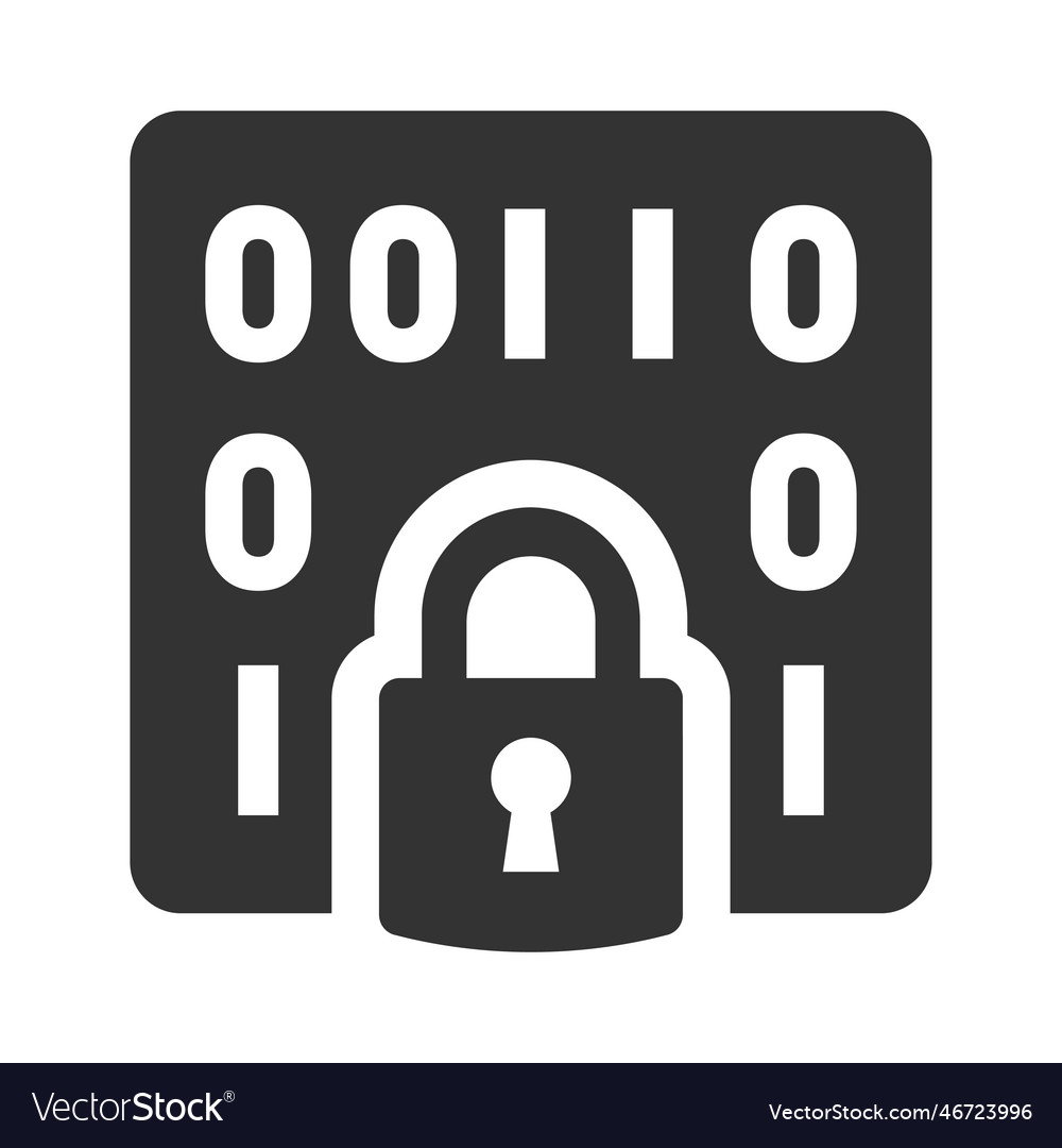 Data security icon Royalty Free Vector Image - VectorStock