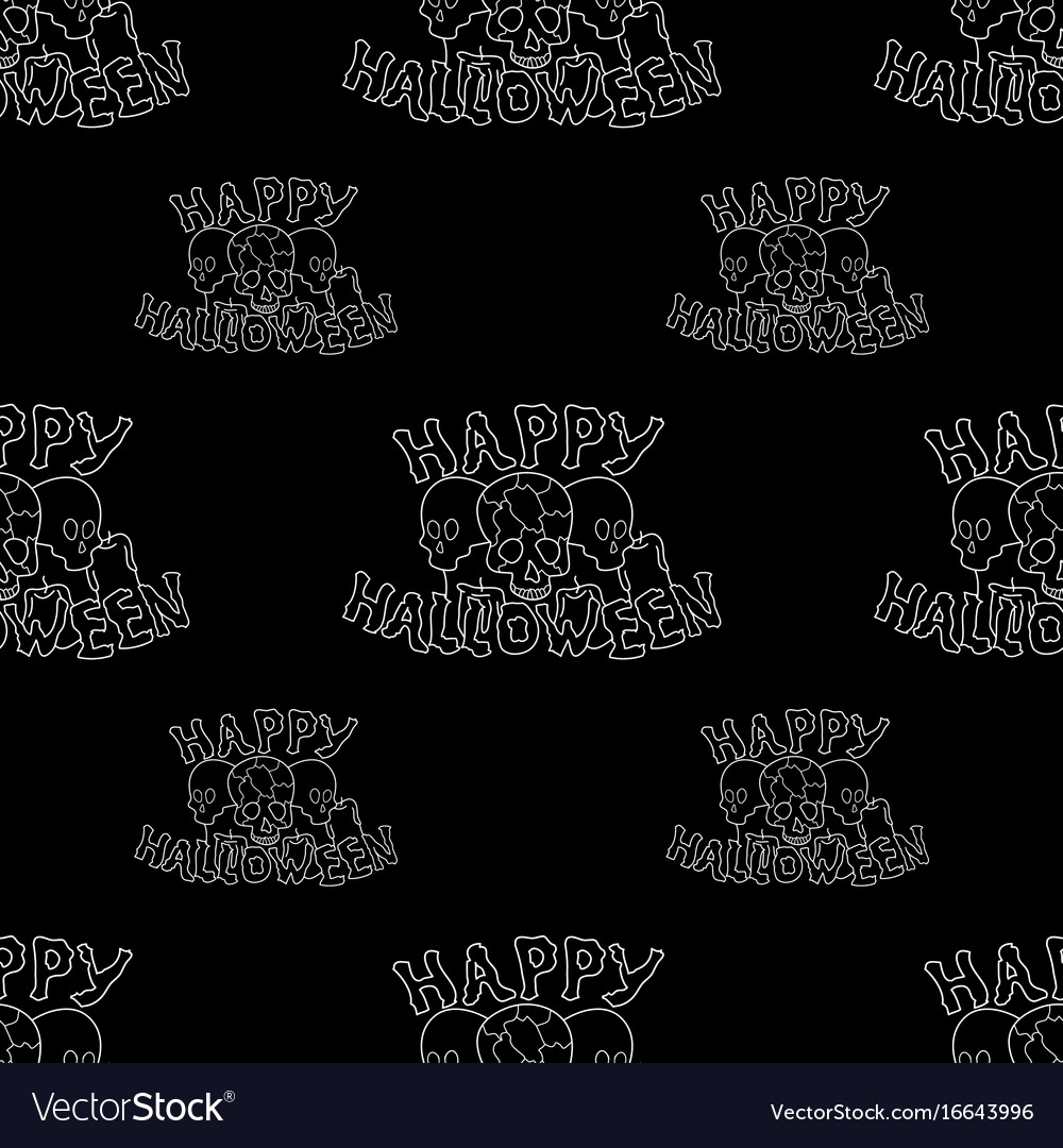 Halloween seamless pattern Royalty Free Vector Image