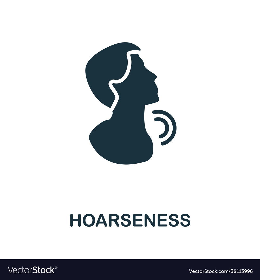 Hoarseness icon monochrome simple element from Vector Image Hoarseness icon monochrome simple element from Vector Image