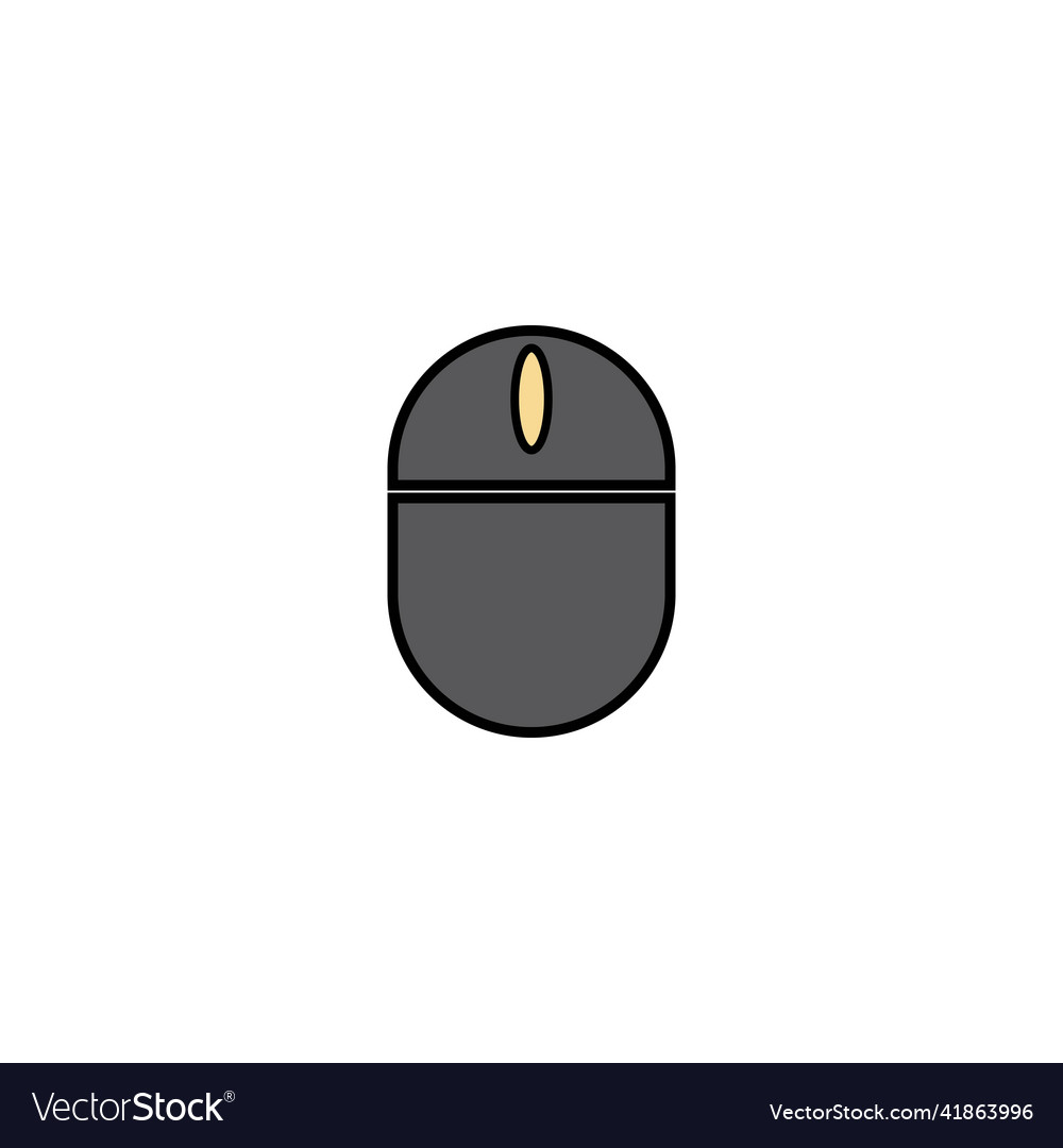 Mouse computer logo Royalty Free Vector Image - VectorStock