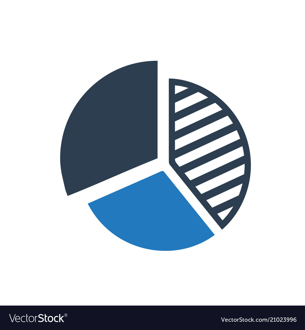 Pie chart icon Royalty Free Vector Image - VectorStock