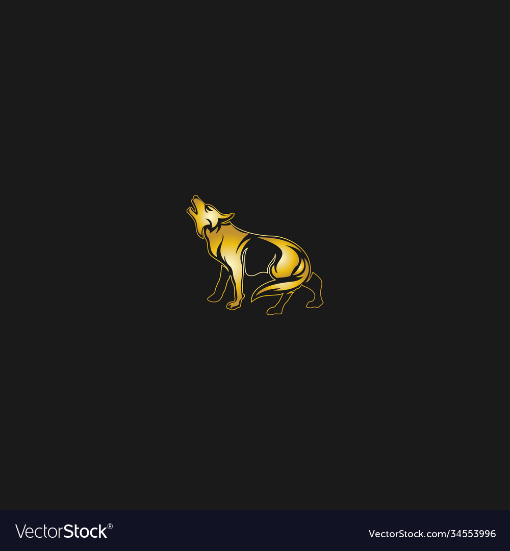 Wolf abstract logo Royalty Free Vector Image - VectorStock