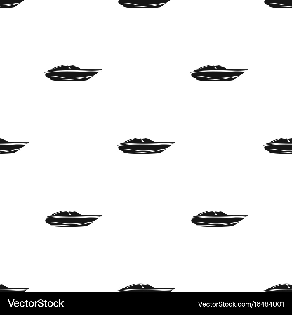 A small white boat with motorboat for speed Vector Image