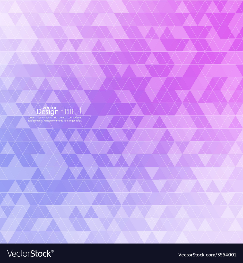 Creative abstract triangle pattern polygonal Vector Image