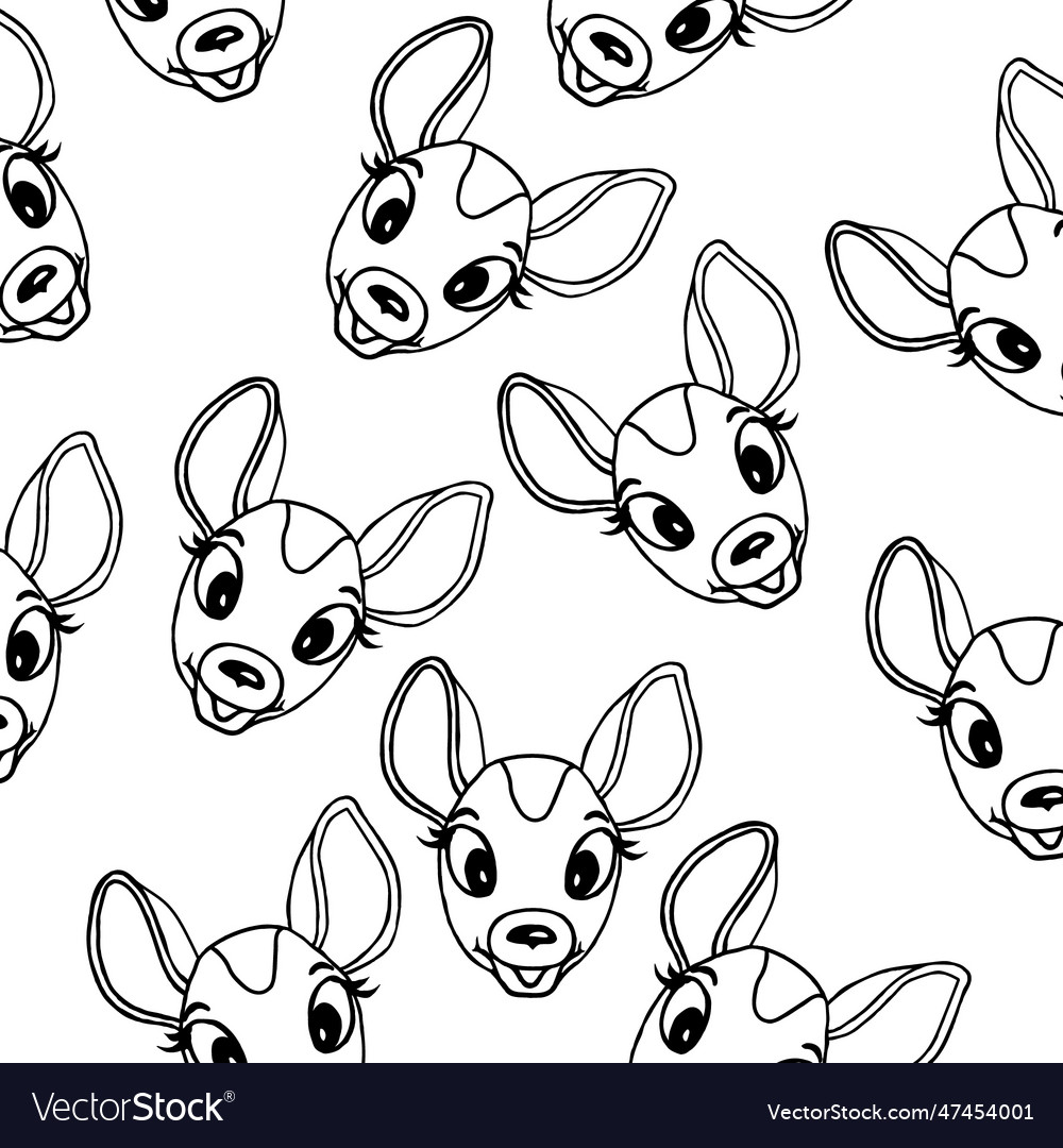 Fawn pattern Royalty Free Vector Image - VectorStock