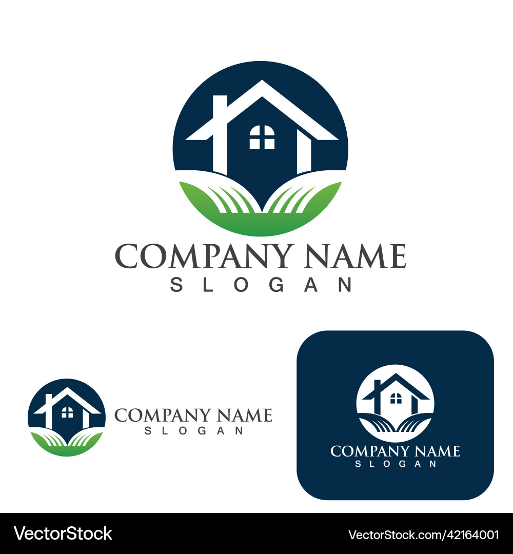 Home and building logo symbol Royalty Free Vector Image