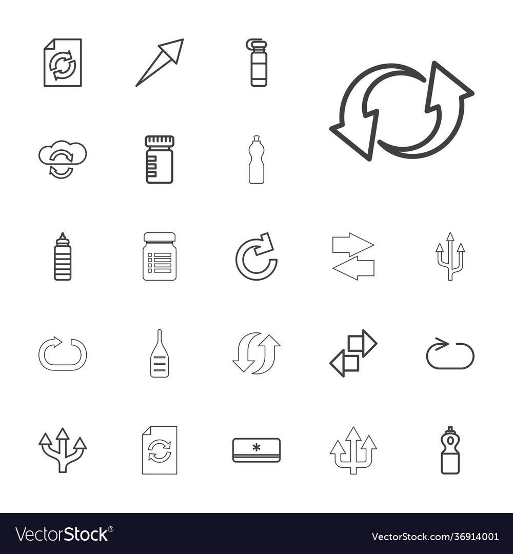 Refresh icons Royalty Free Vector Image - VectorStock