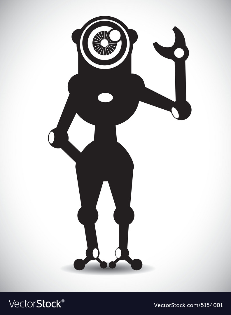 Robot design Royalty Free Vector Image - VectorStock