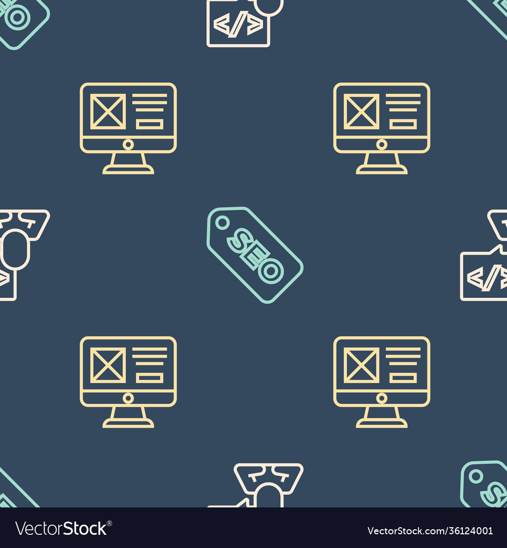 Set Line Front End Development Ui Or Ux Design Vector Image 2740