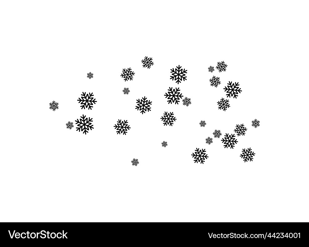 Snowflakes snow background christmas snow Vector Image