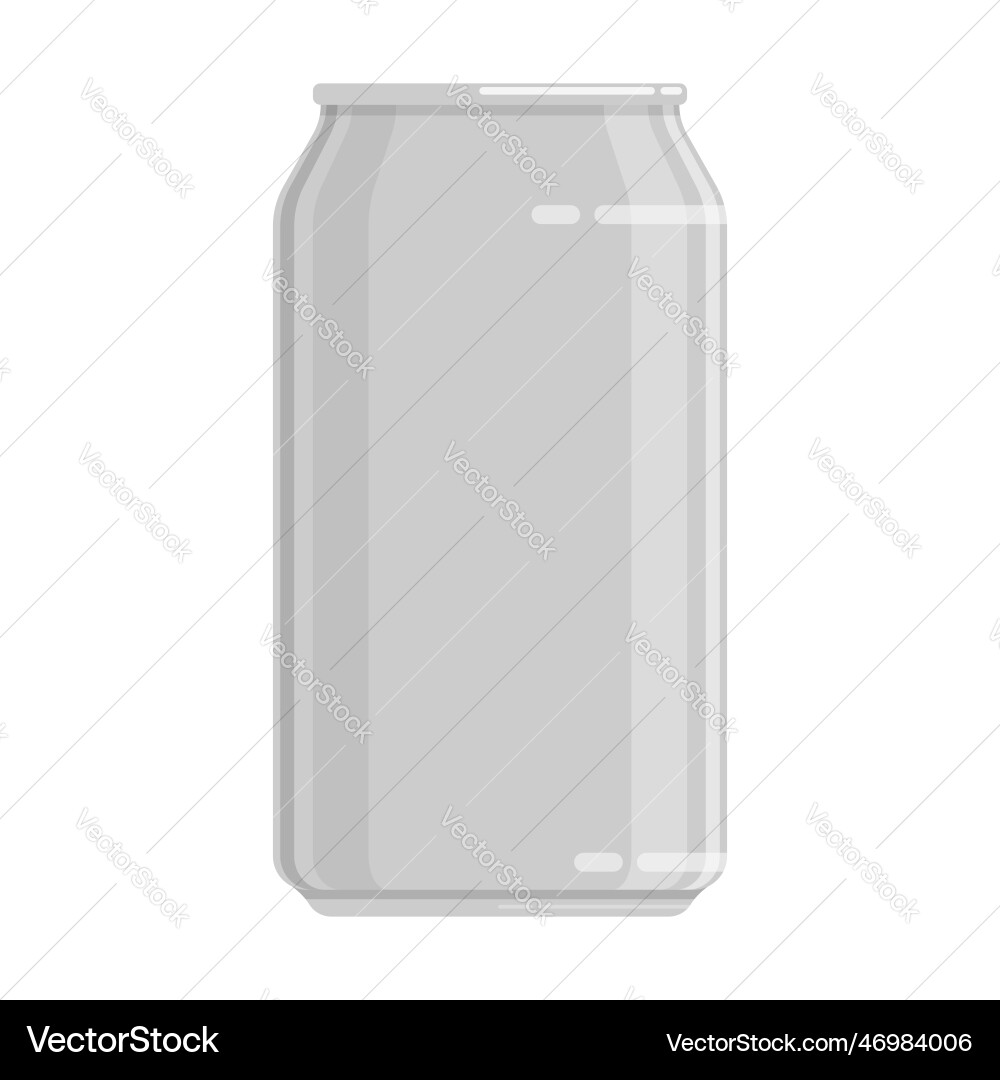 Empty aluminum can for drink storing cocktails Vector Image