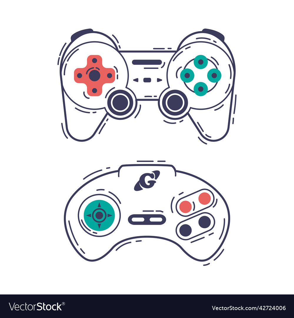 Gamepad as game controller and input device for Vector Image