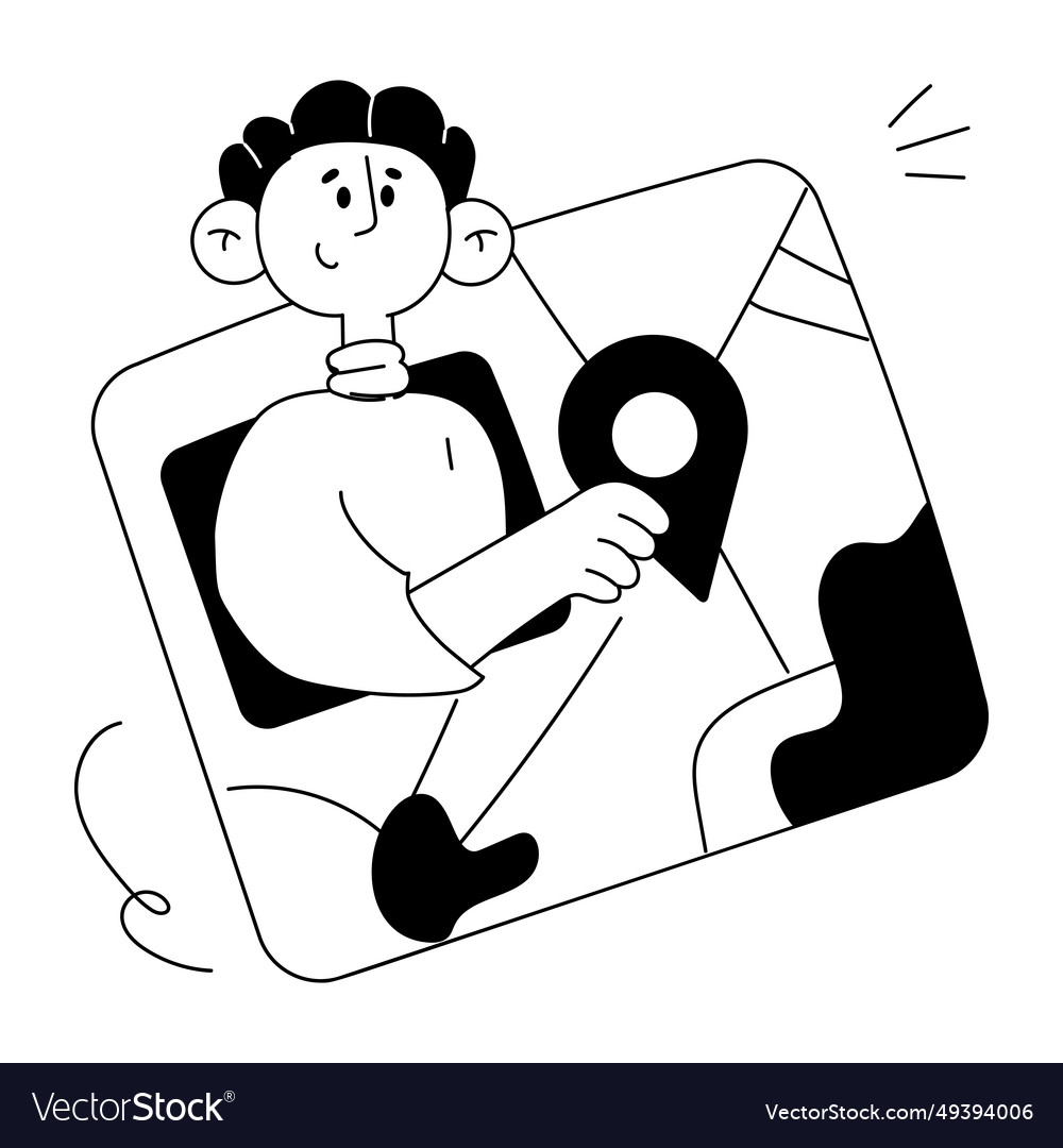 Map navigation Royalty Free Vector Image - VectorStock