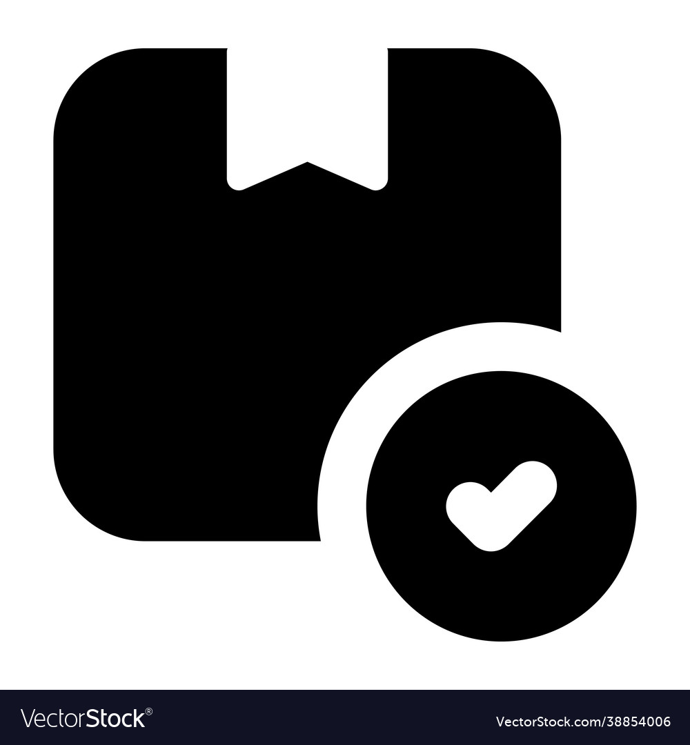 Verified parcel Royalty Free Vector Image - VectorStock