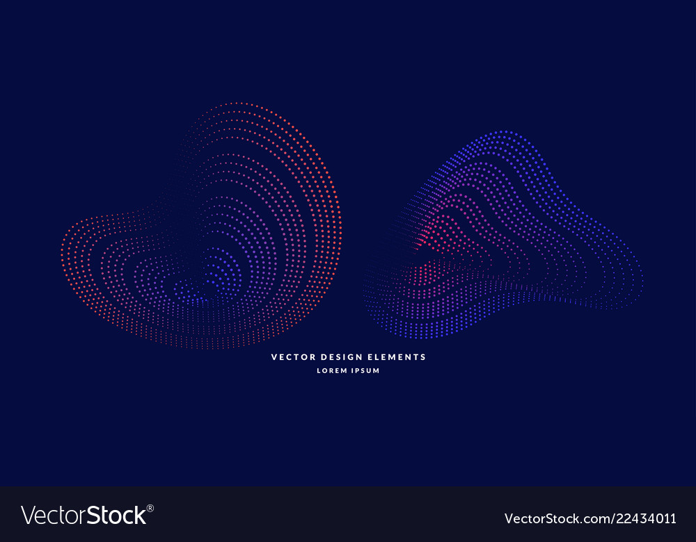 Abstract background with dynamic waves Royalty Free Vector