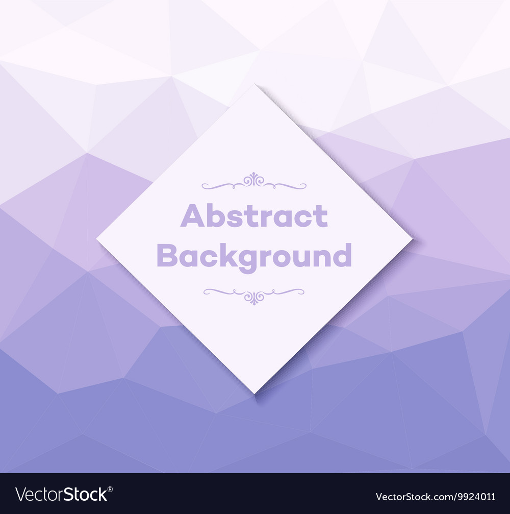 Abstract polygon background Royalty Free Vector Image