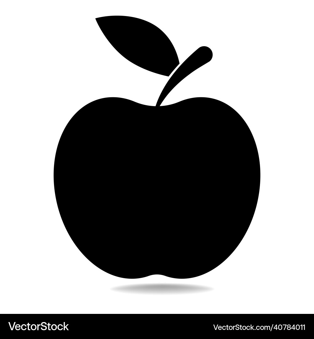 Apple icon trendy flat style symbol for your Vector Image