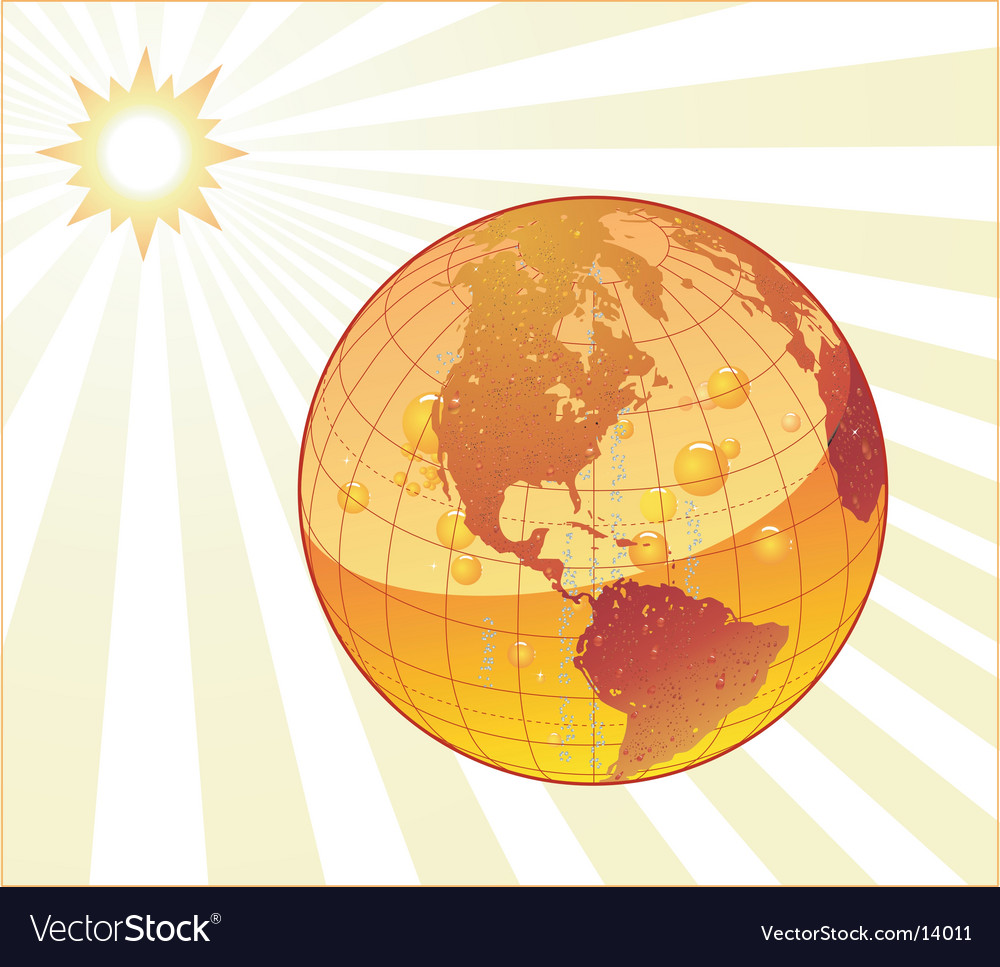 Boiling oceans Royalty Free Vector Image - VectorStock