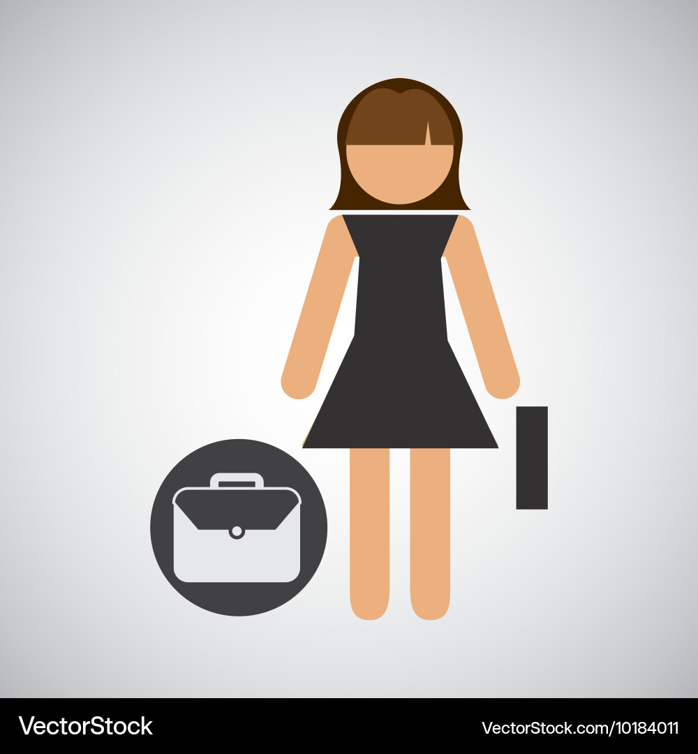 Business girl icon Royalty Free Vector Image - VectorStock