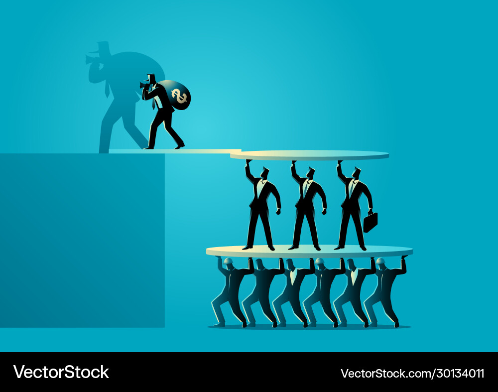 Business investment scam concept Royalty Free Vector Image