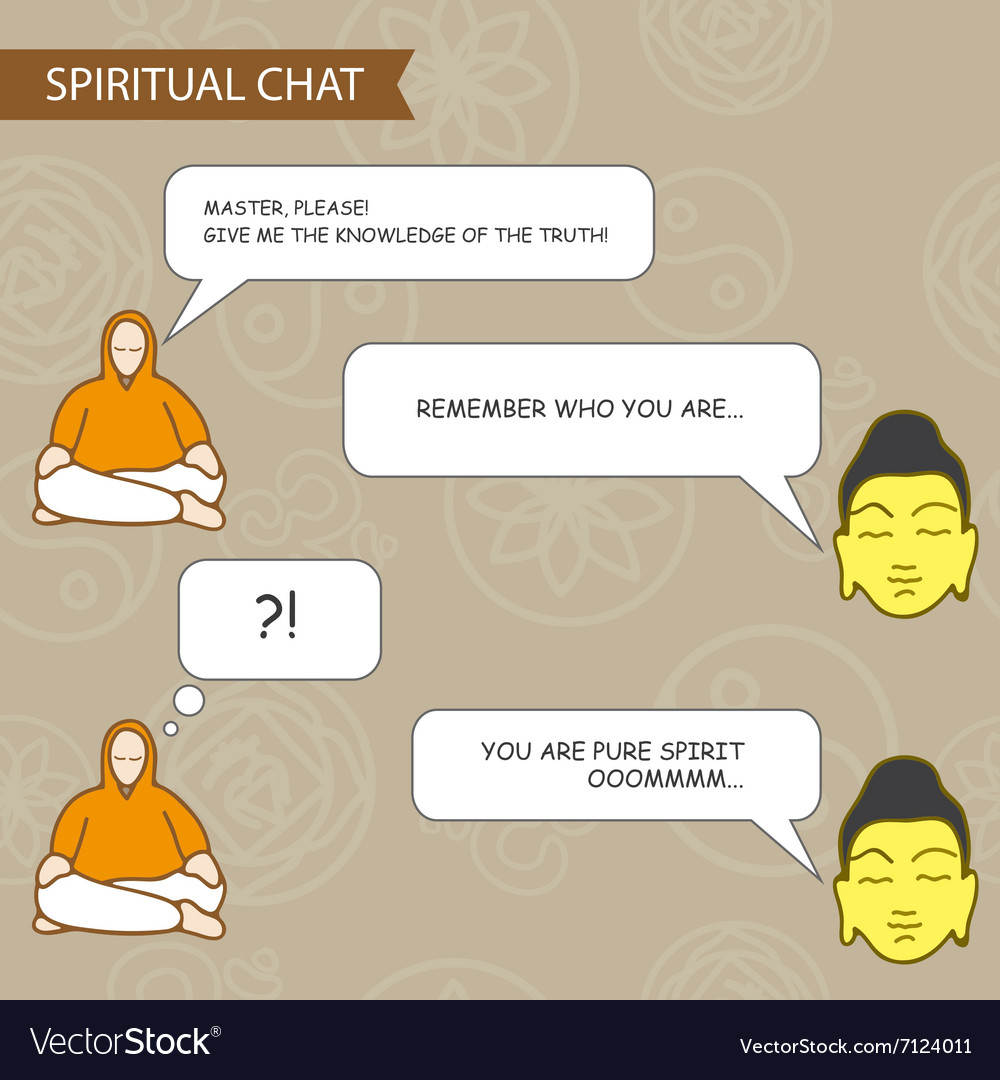 Chat template Royalty Free Vector Image - VectorStock