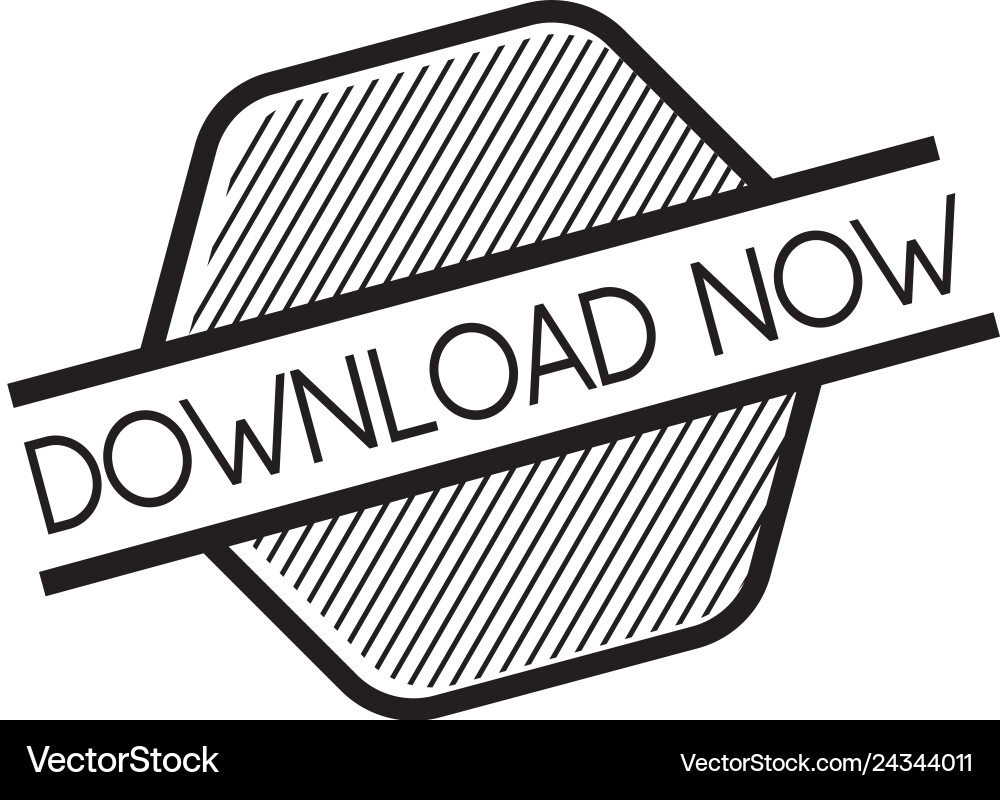 Download now stamp on white Royalty Free Vector Image