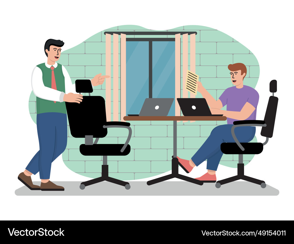 Image of typical working day business Royalty Free Vector