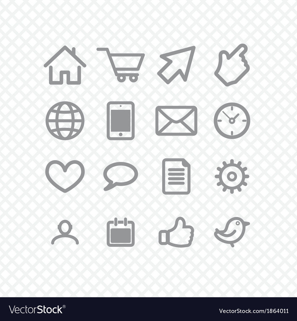 Set icons Royalty Free Vector Image - VectorStock