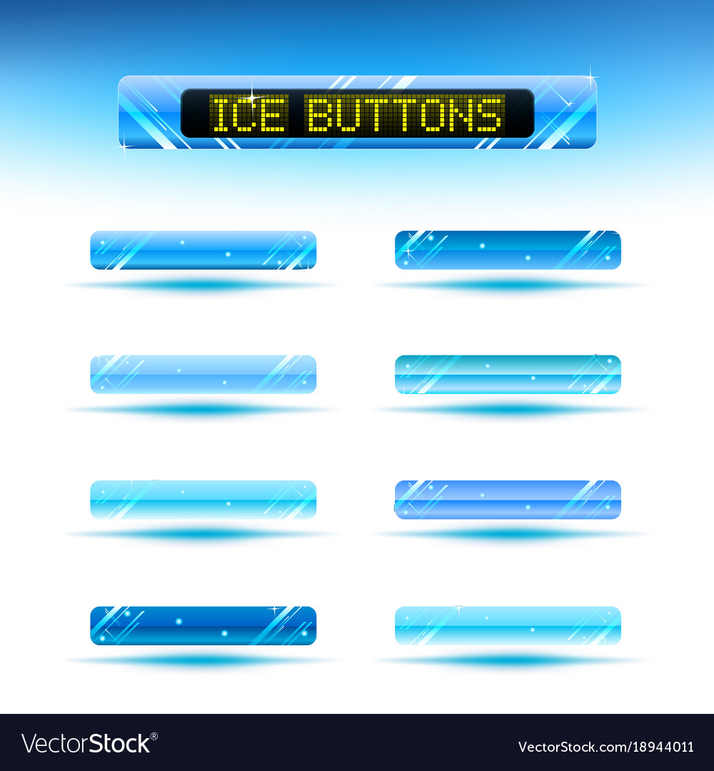 Web menu buttons set for business site Royalty Free Vector