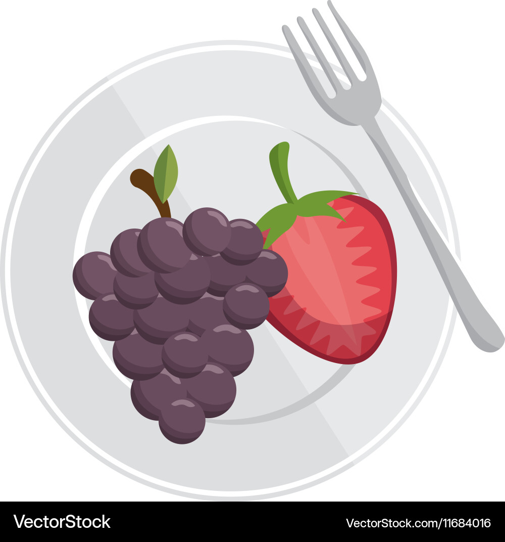 Healthy food menu isolated icon Royalty Free Vector Image