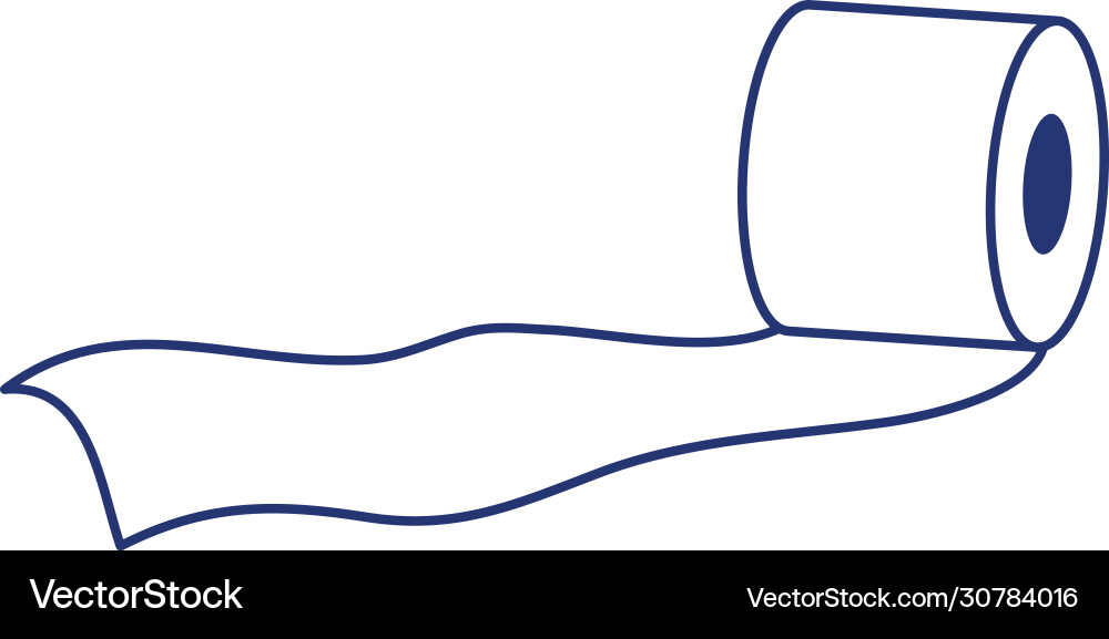 Isolated toilet paper design Royalty Free Vector Image