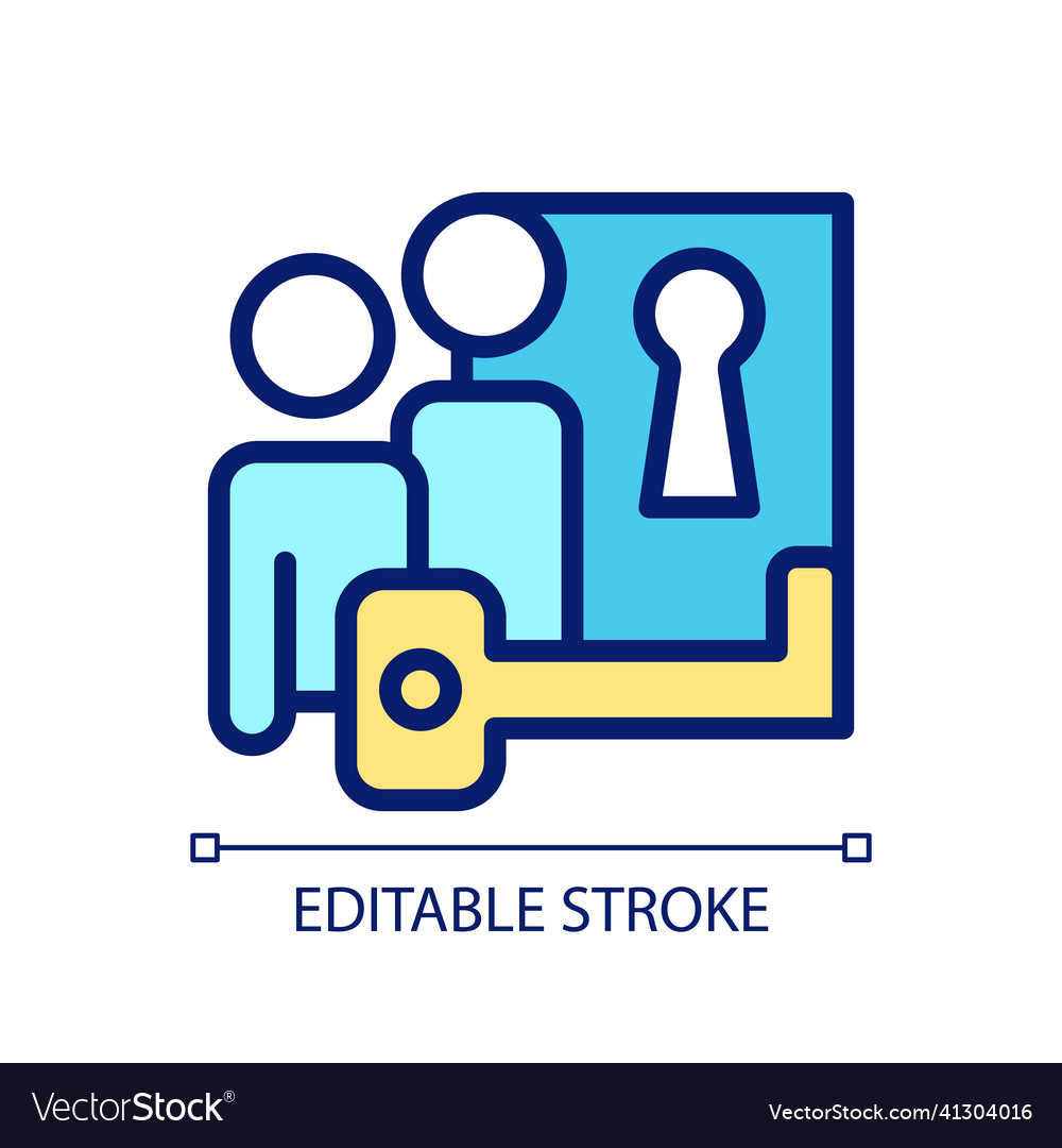 Problem solving pixel perfect rgb color icon Vector Image