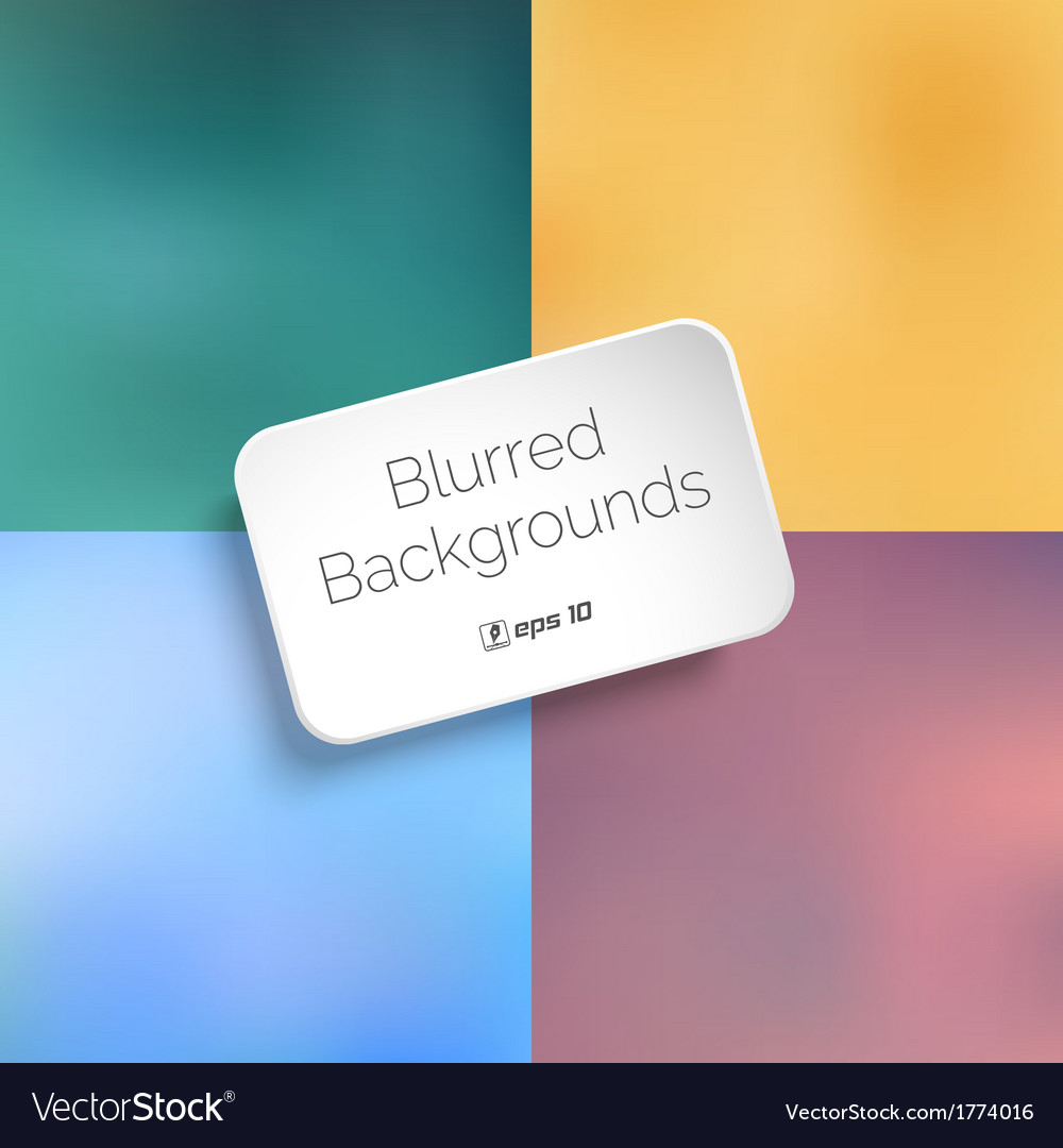 Smooth abstract colorful backgrounds set Vector Image