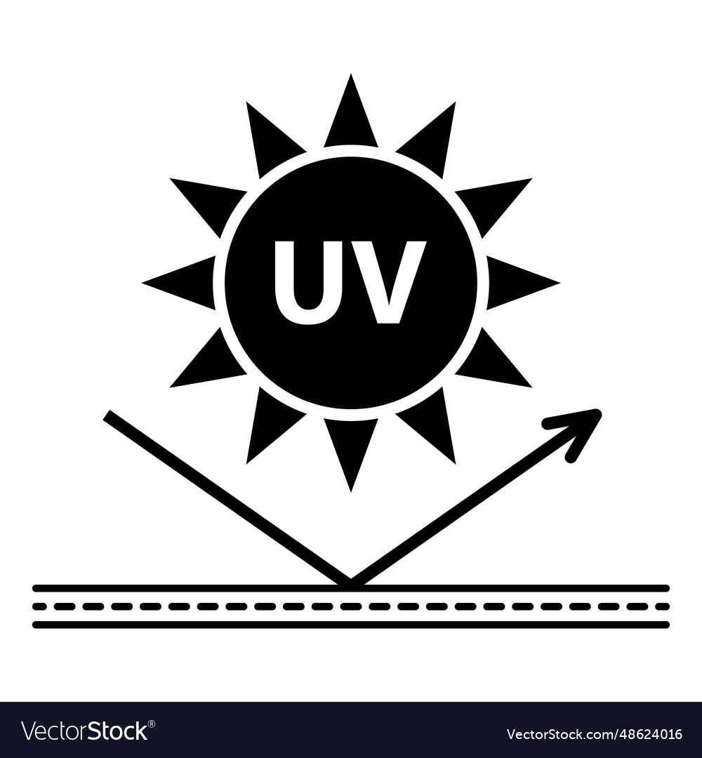 Sun protection factor icon uv radiation block Vector Image