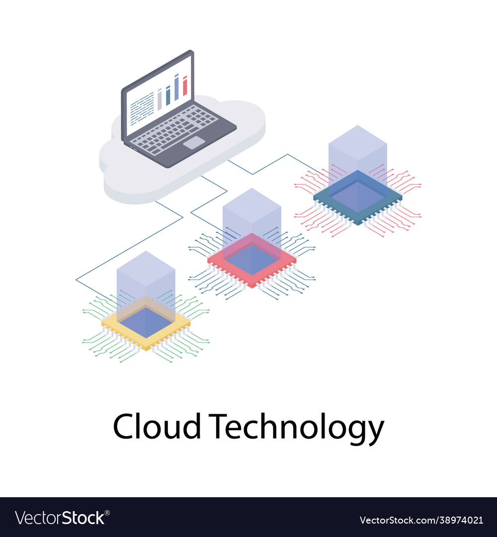 Cloud technology Royalty Free Vector Image - VectorStock