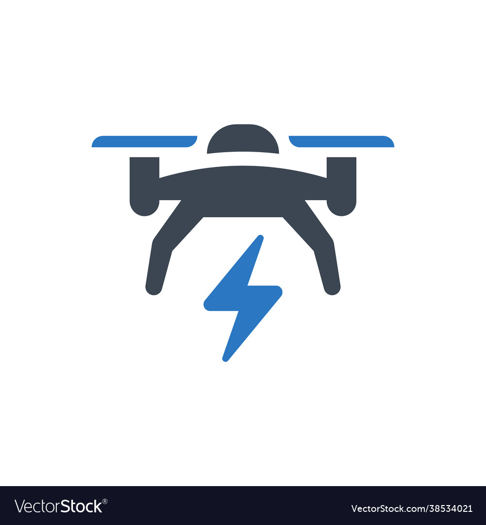 Drone power icon Royalty Free Vector Image - VectorStock
