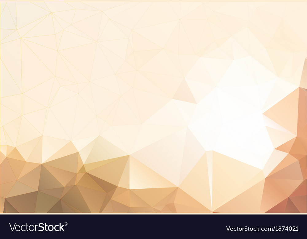 Flesh color abstract background polygon Royalty Free Vector