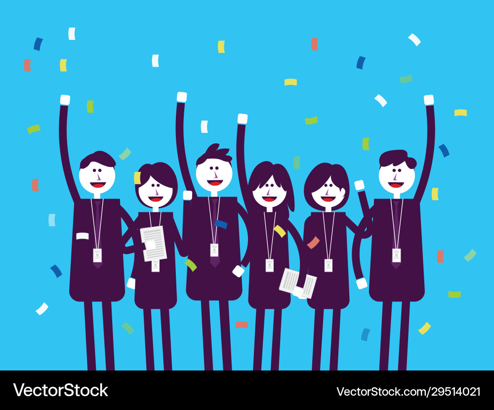 New employee business colleagues concept Vector Image