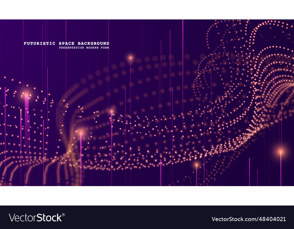 Particles liquid dynamic flow Royalty Free Vector Image