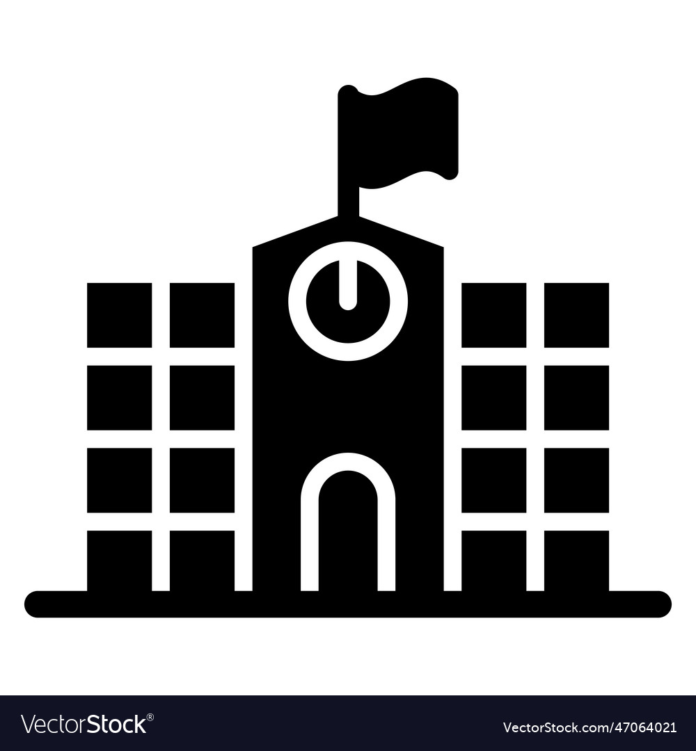 School icon Royalty Free Vector Image - VectorStock
