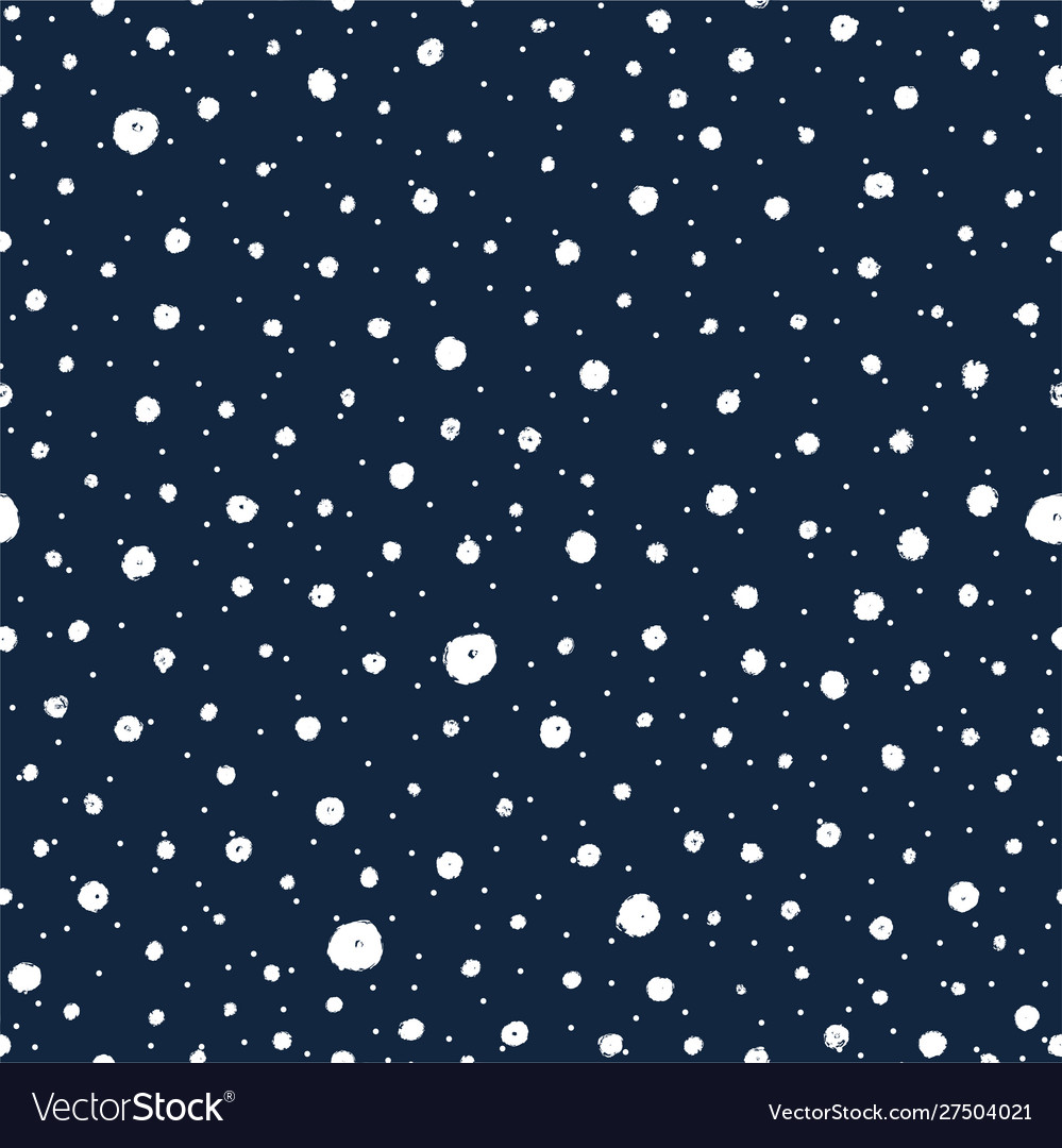 Seamless pattern with snowfall Royalty Free Vector Image