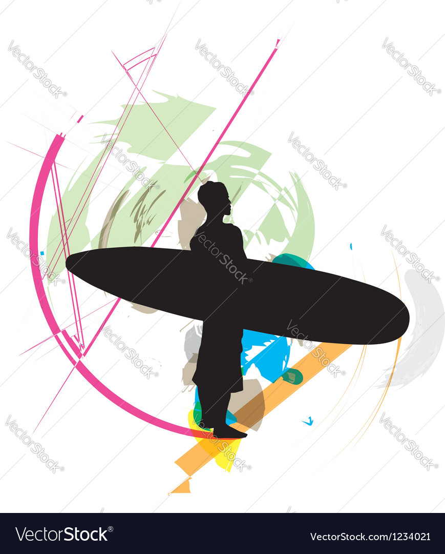 Surfer Royalty Free Vector Image - VectorStock