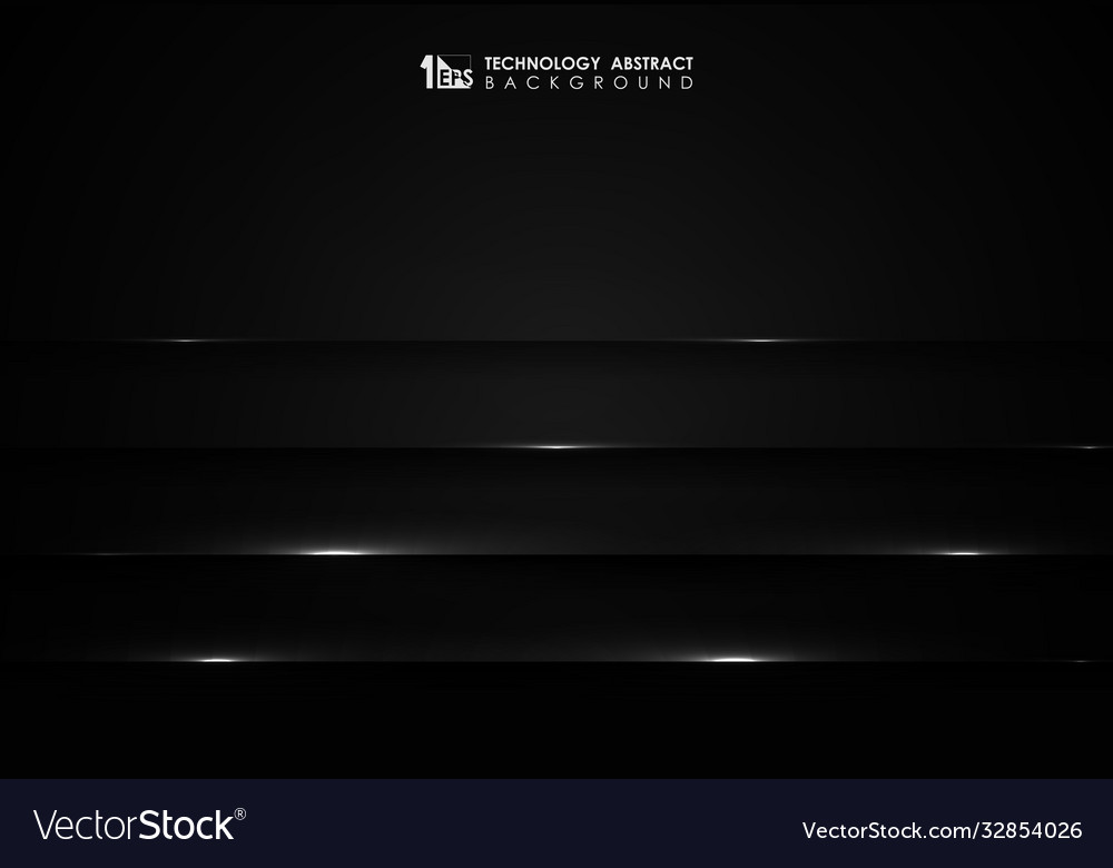 Abstract black tech design template pattern Vector Image