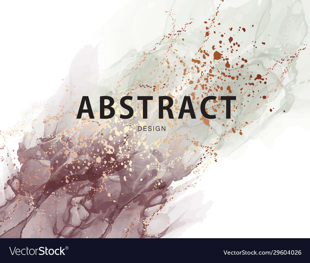 Abstract pastel neutral poster marble ink trendy Vector Image