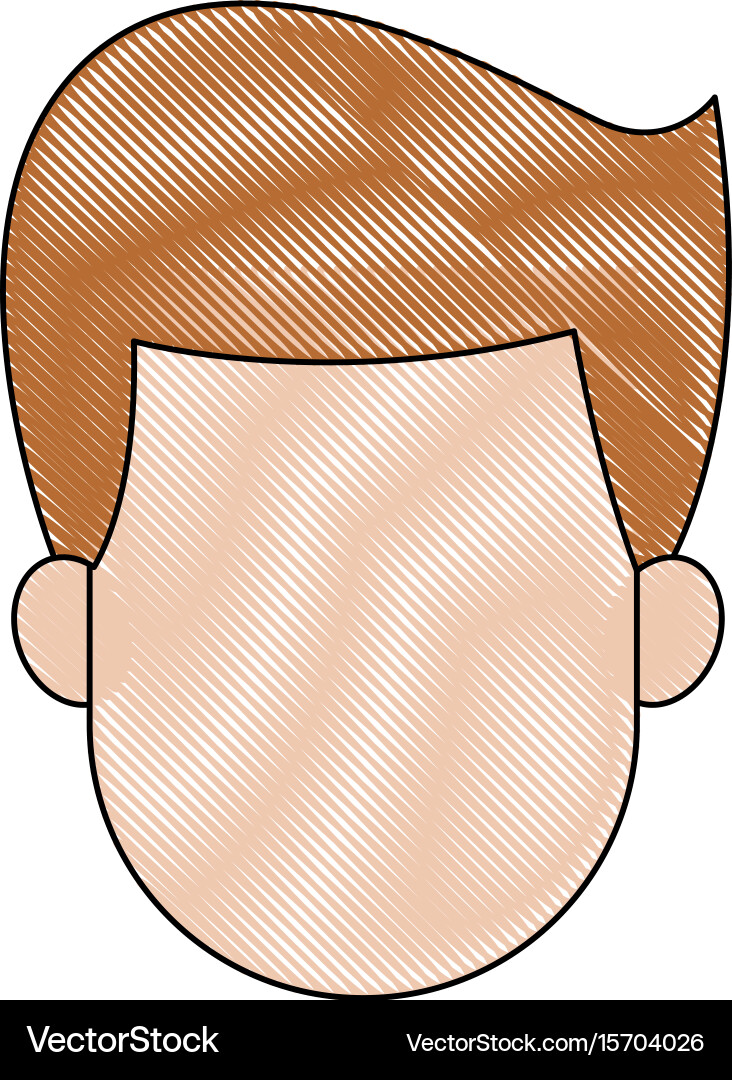 Businessman character face male image Royalty Free Vector