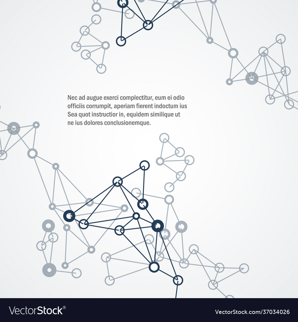 Connection pattern with dynamic lines Royalty Free Vector