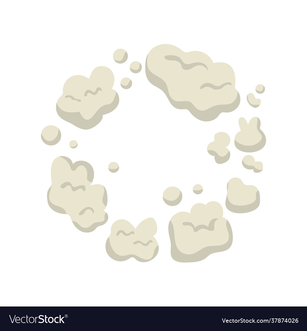 Gray smoke explosion Royalty Free Vector Image